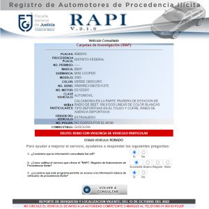 RAPI PGJ: Consulta de tu Auto en CDMX